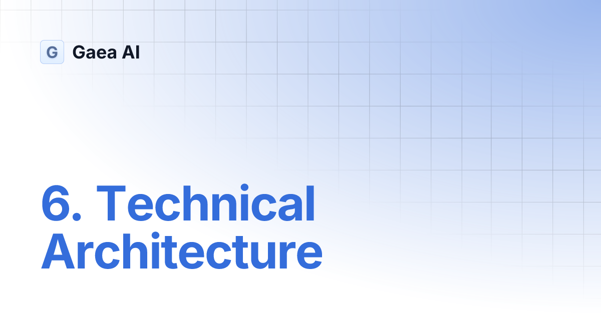 6. Technical Architecture | Gaea AI